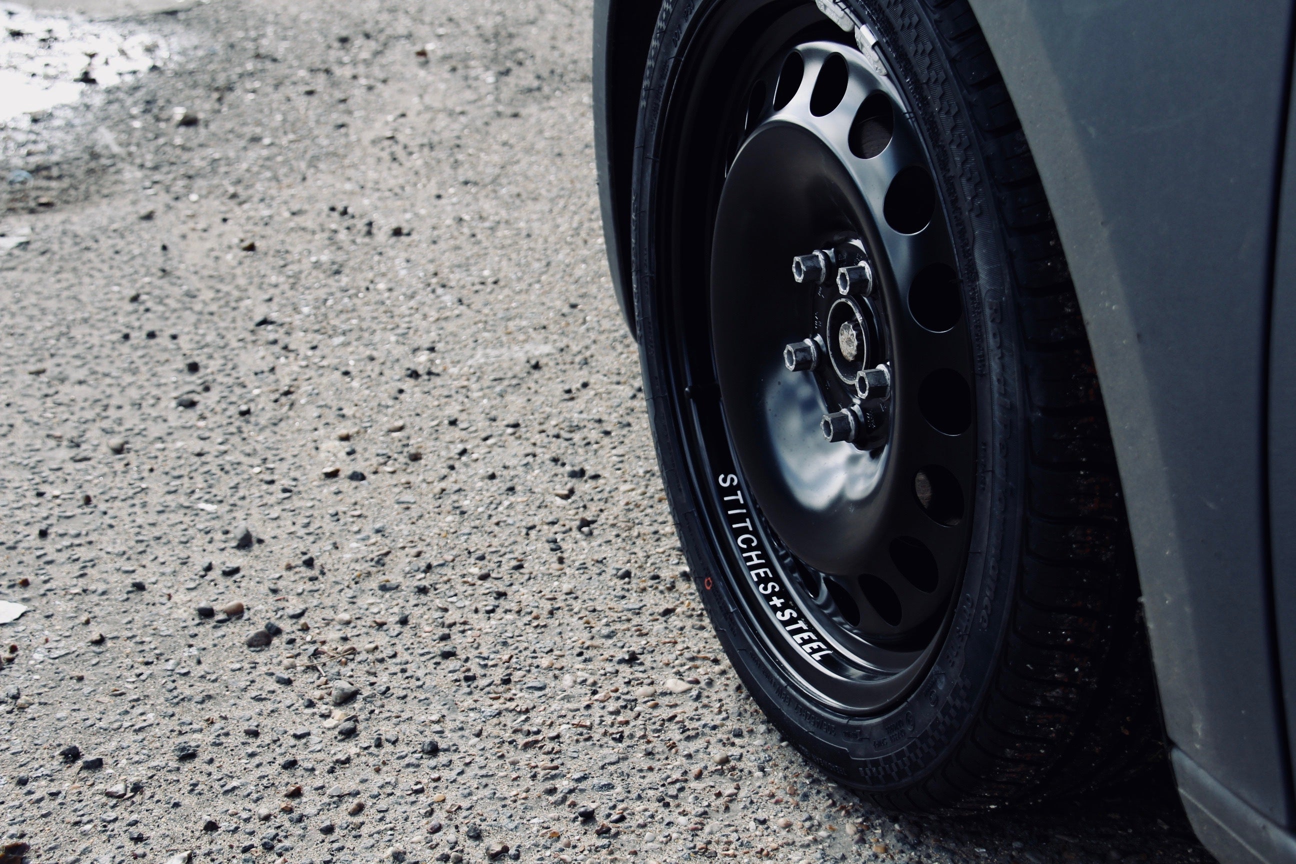 The Mighty, oversized, steel wheel... This time, for the Caddy ...